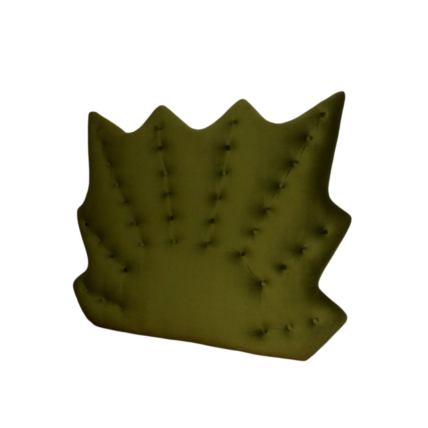 Tablie pentru pat cu tapiterie de catifea verde olive 106 cm x 125 cm ...
