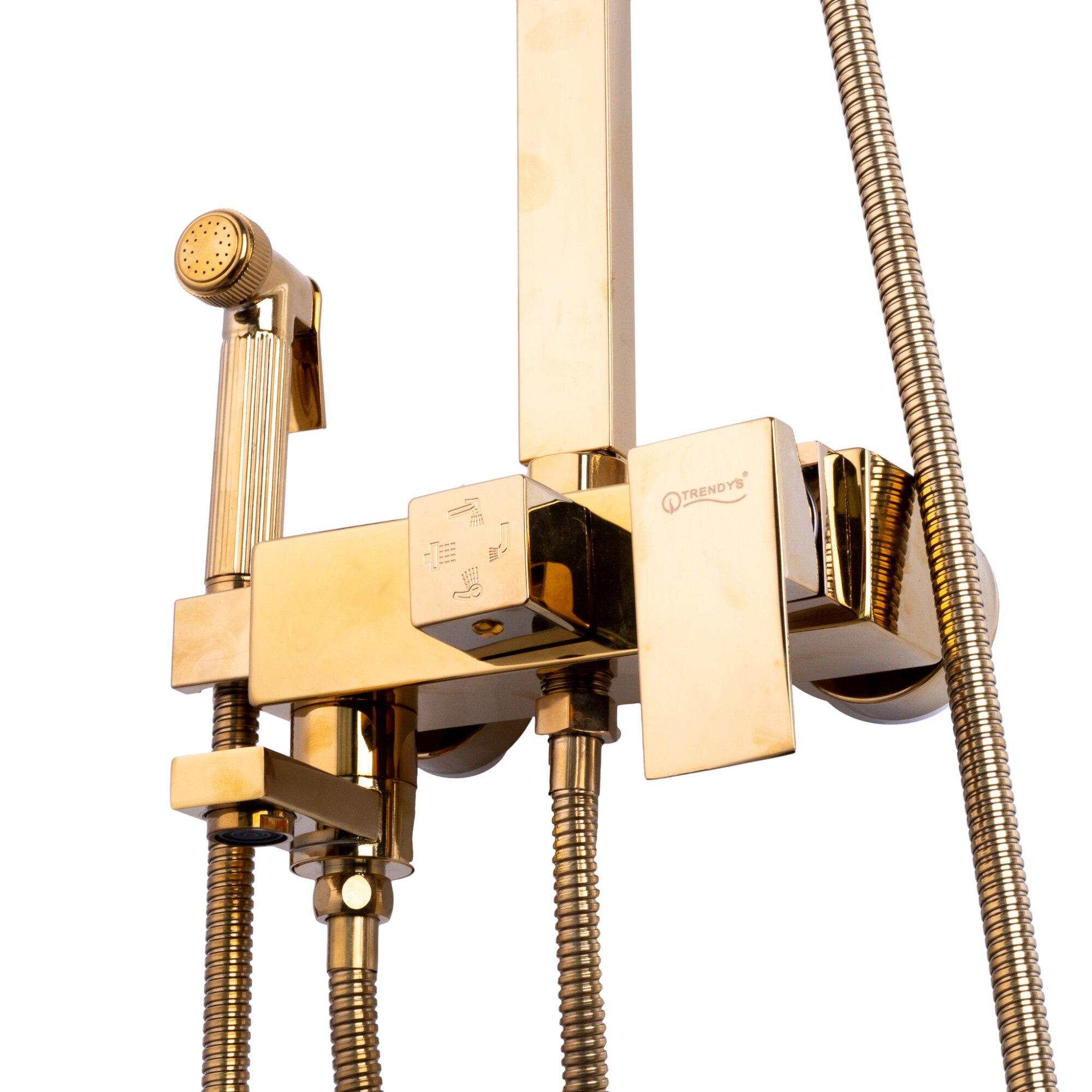 Душ колона, TRENDY S, четири функции плюс функция биде, златисто - eMAG.bg