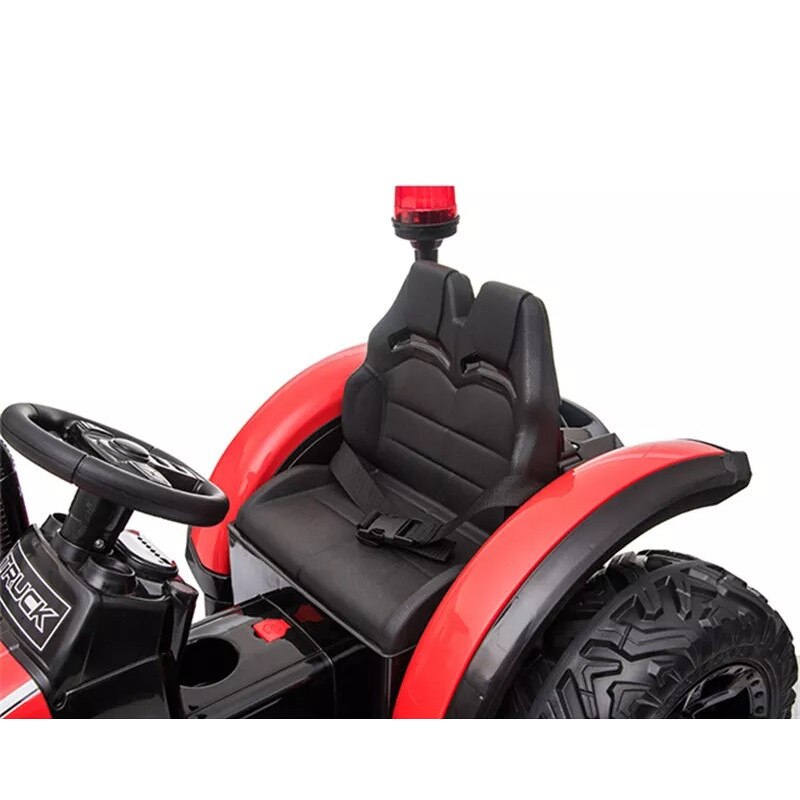 Tractor electric 12V cu telecomanda, roti EVA si scaun din piele ...