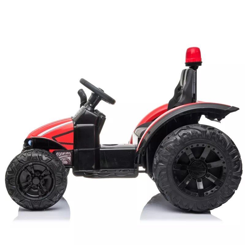 Tractor electric 12V cu telecomanda, roti EVA si scaun din piele ...