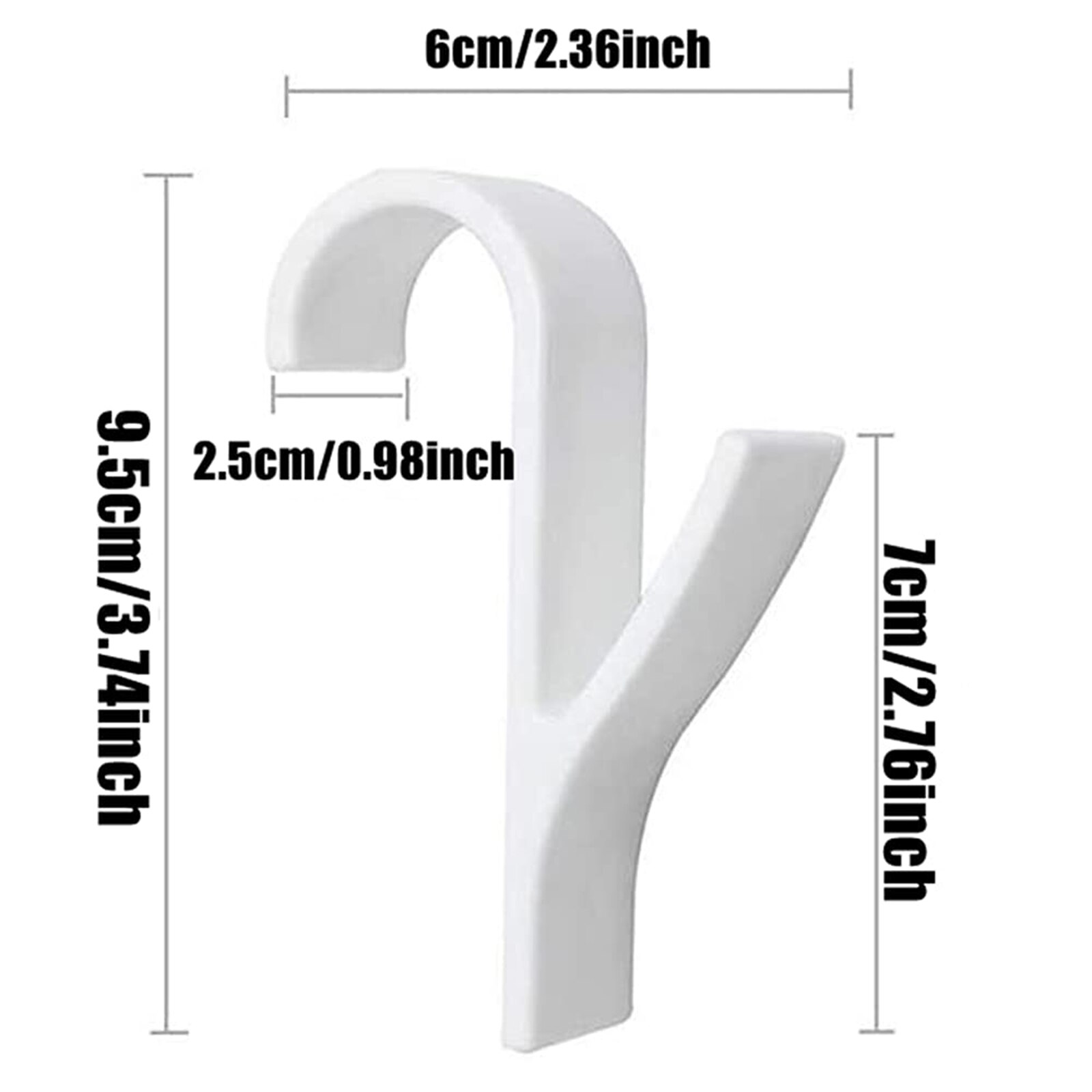 Set 6 carlige, NOUSEG, Plastic, Alb - eMAG.ro