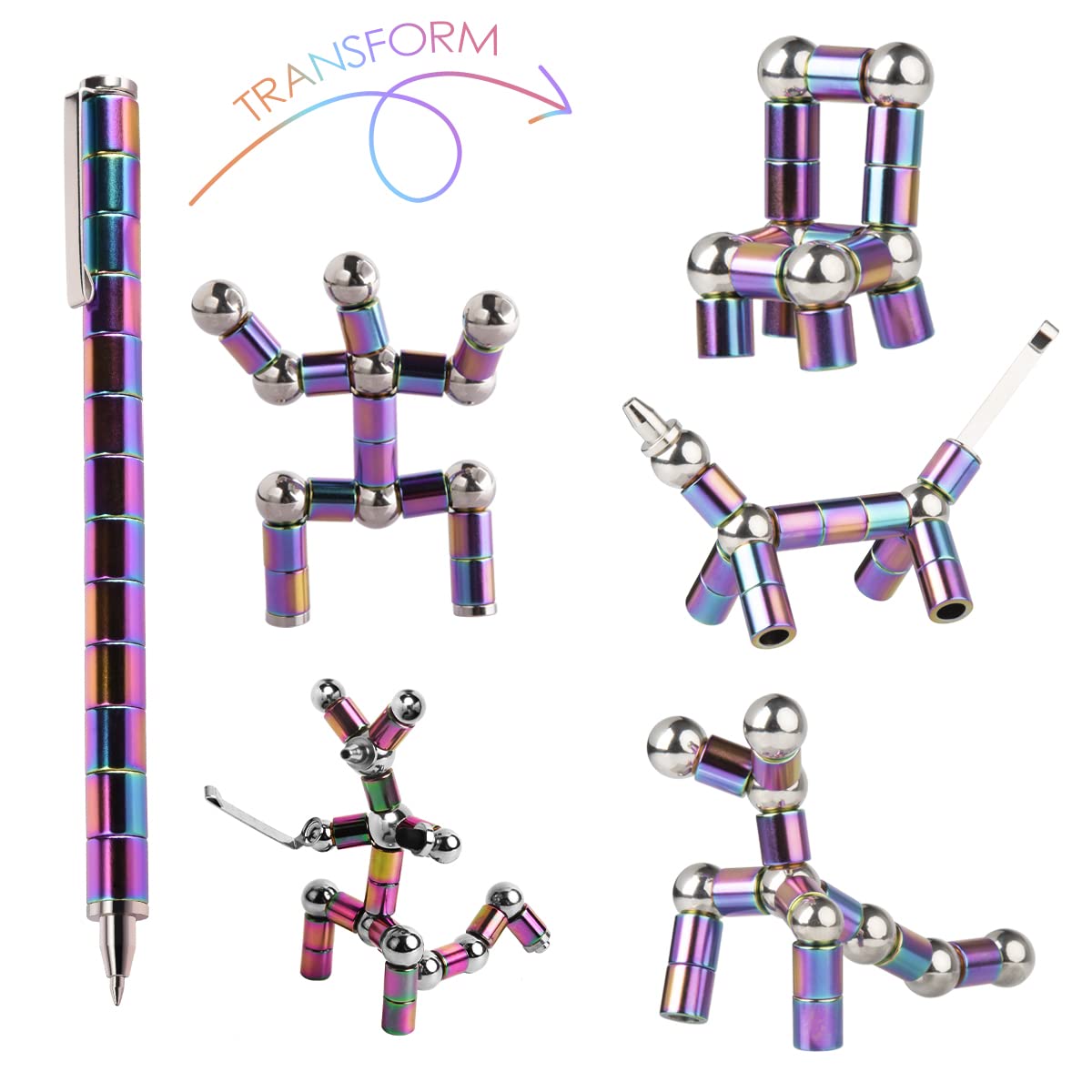 Set pix modular magnetic, YIJBAO, Metal, Multicolor - eMAG.ro