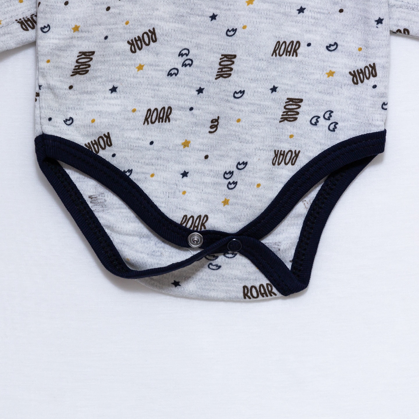 Body Roar Motat, 100% bumbac, Gri, 6-9 luni - eMAG.ro