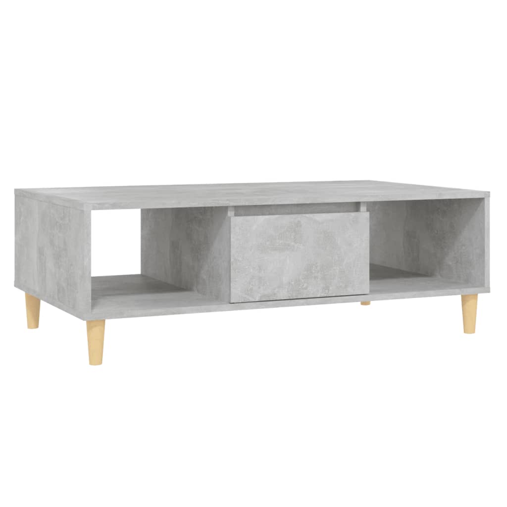 Masuta de cafea, Decor sufragerie/living, gri beton, 103,5x60x35 cm ...