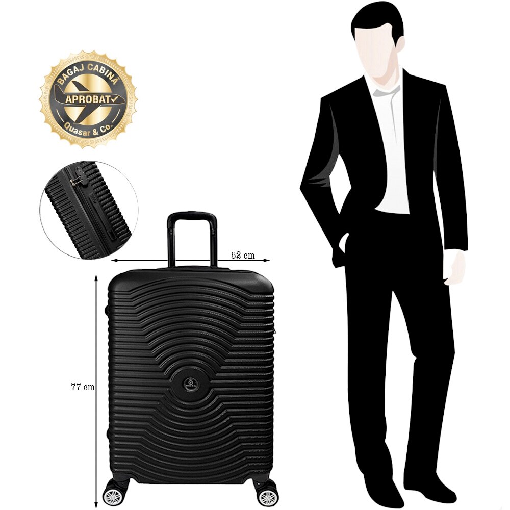 Troler Mare, Quasar & Co.®, Model Air Circle, 4 roti 360 grade, cifru ...