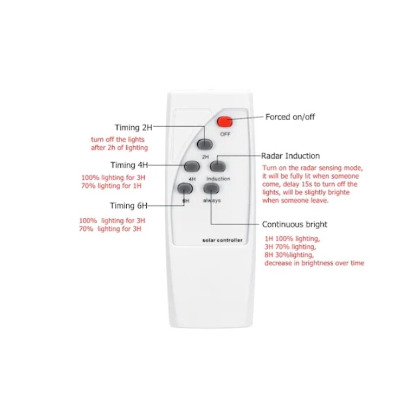 Solar utcai lámpa, JRH, 70W, kültéri világítás, napelemes töltéssel ...