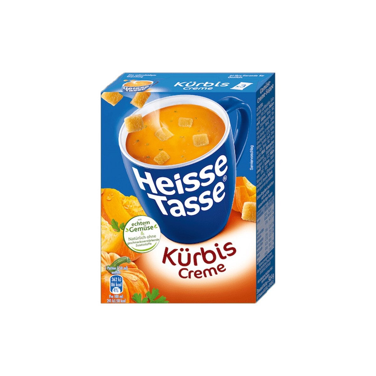 Pachet Supa delicioasa, crema de dovleac cu crutoane, 3 plicuri x 16 g ...