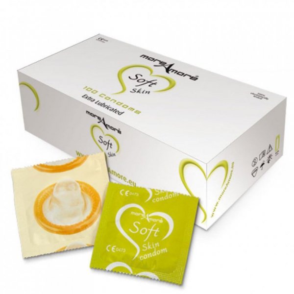 Prezervative, MoreAmore Soft Skin, Vanilie, 100 buc - eMAG.ro