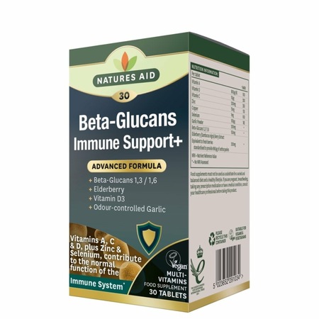 Comprimate beta glucan Natures Aid, 30 bucati - eMAG.ro