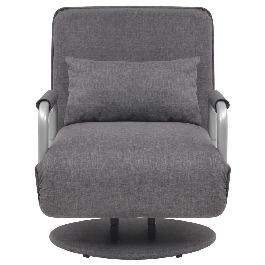 Scaun pivotant si canapea extensibila, gri inchis, textil, Ergonomic ...