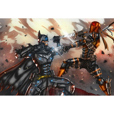 Poster Batman Vs Deathstroke Dc Fight, 61x90cm, poster1698 - eMAG.ro
