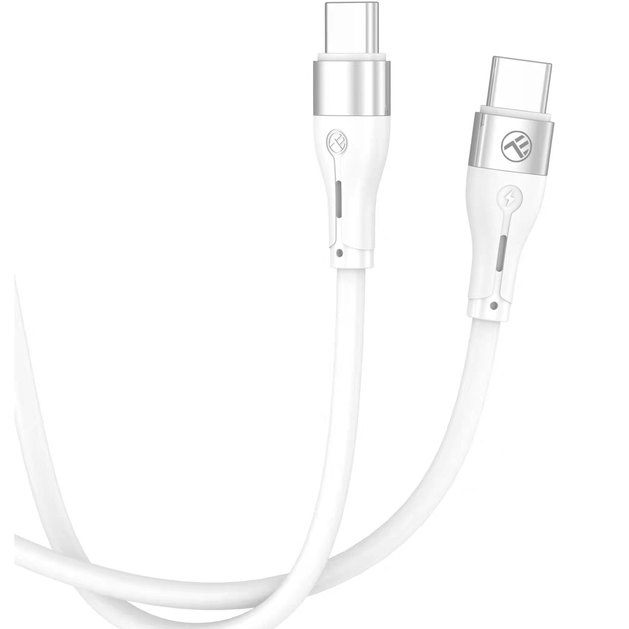 Tellur Kábel, Type-C to Type-C, 3A, PD60W, 1 m, Fehér - eMAG.hu