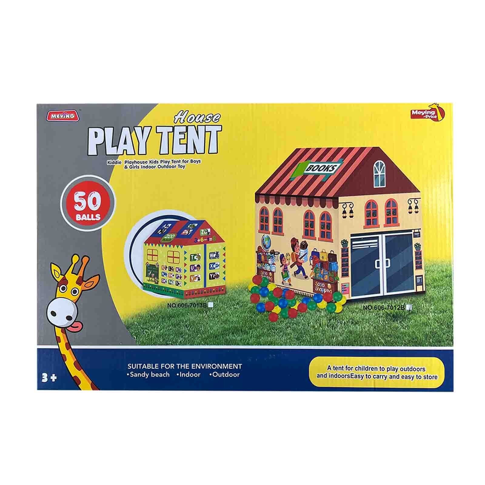 Cort pentru copii tip casuta, cu 50 de bile colorate, 102 x 72 x 95 cm ...