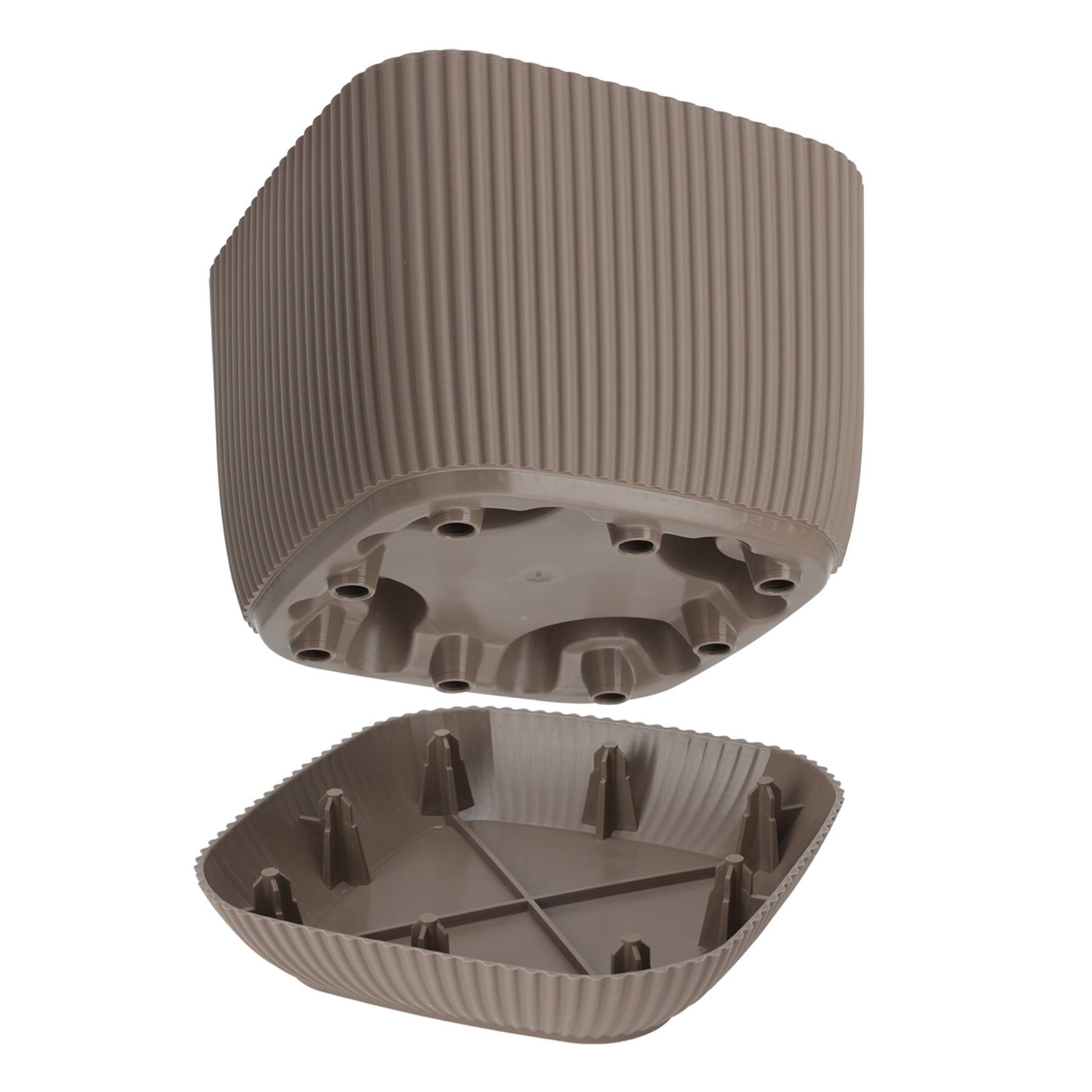 Ghiveci flori, Plastic, 13 cm, Bej - eMAG.ro