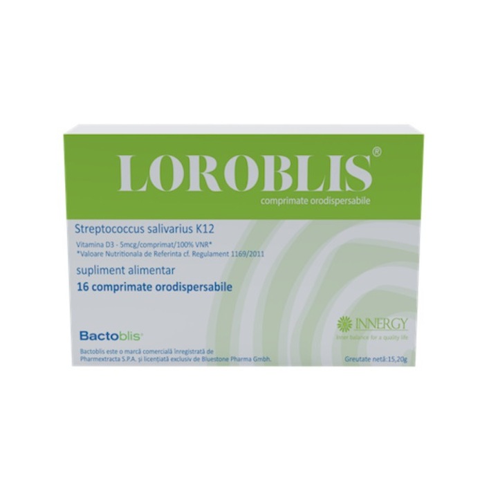 Supliment alimentar Loroblis, 16 comprimate orodispersabile - eMAG.ro