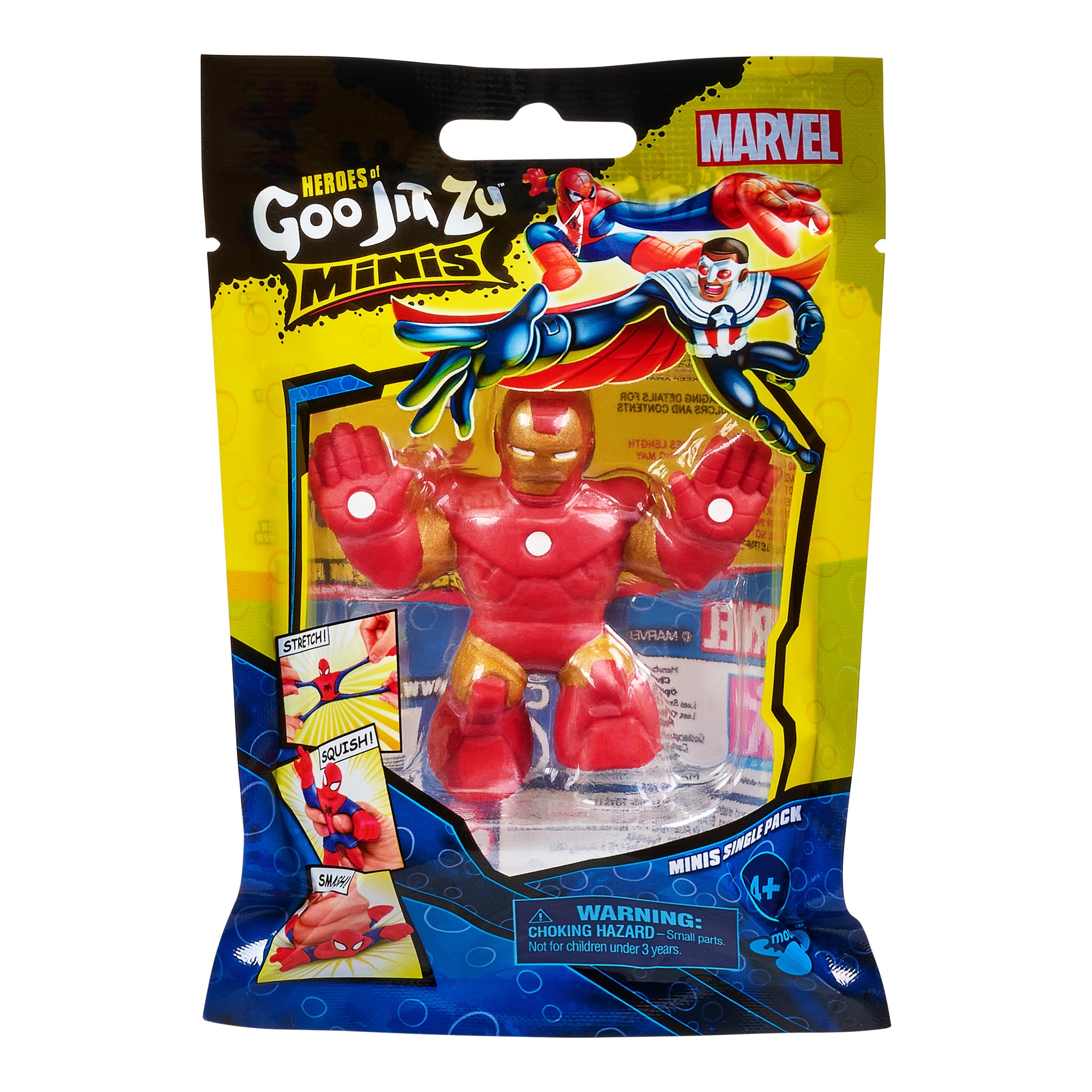 Figurina Goo Jit Zu Minis S5 Marvel Iron Man, 6 cm, Goj 41380-41389 ...
