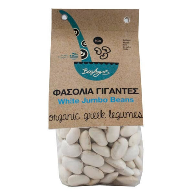 Fasole alba gigant, Bioagros, Organic, 500 g - eMAG.ro