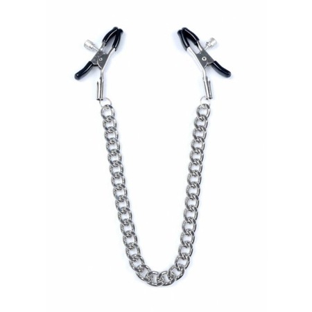 Cleme pentru sfarcuri, Lant, 39cm, Argintiu - eMAG.ro