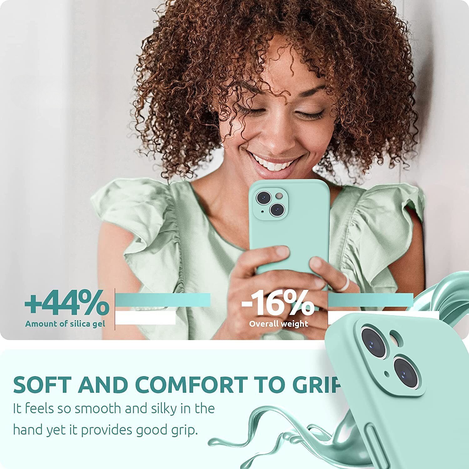 Husa pentru Apple iPhone 14 Pro Max Flippy, Liquid Silicone, cu ...