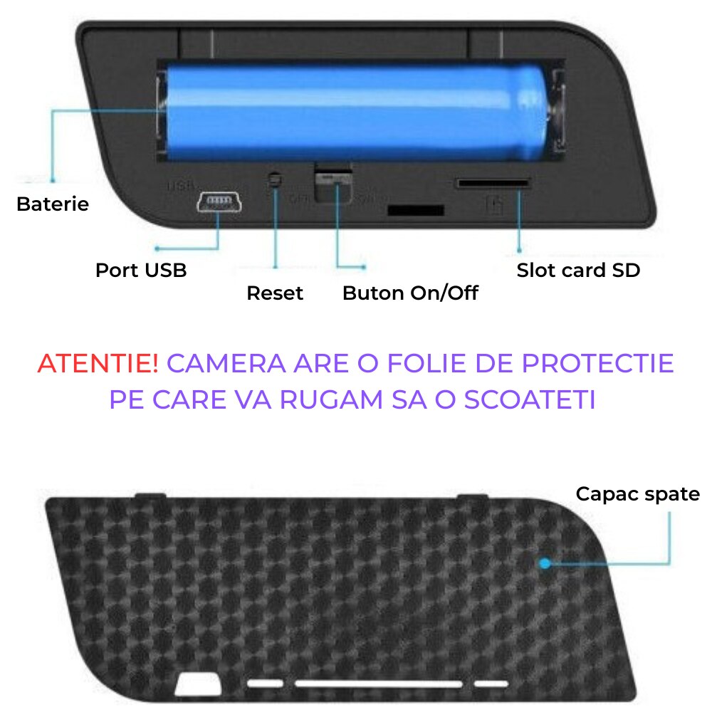 Mini camera Spy REVOSE™, WI-FI, IP, Ascunsa in Ceas Desteptator ...