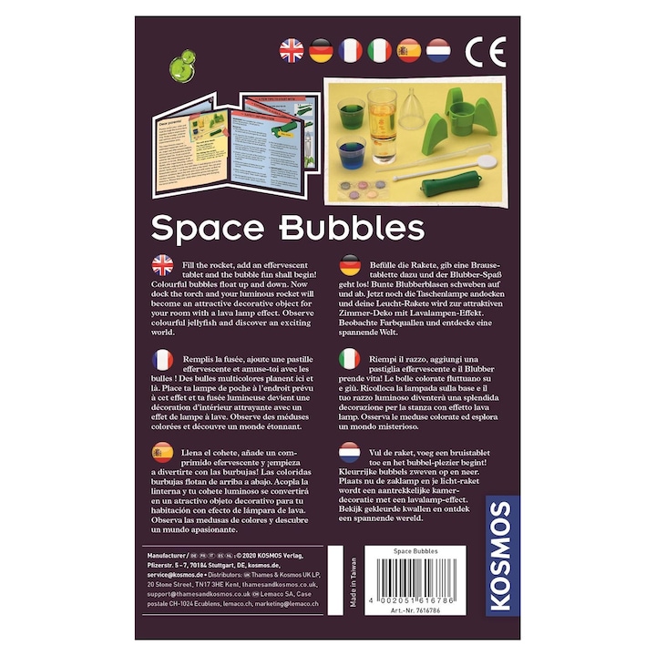 Joc educativ Kosmos STEM - Racheta spatiala cu bule - eMAG.ro