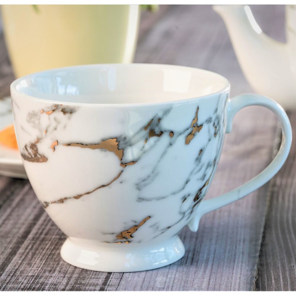 Set 6 cani, Villa Italia, Portelan, 450ml, Multicolor - eMAG.ro