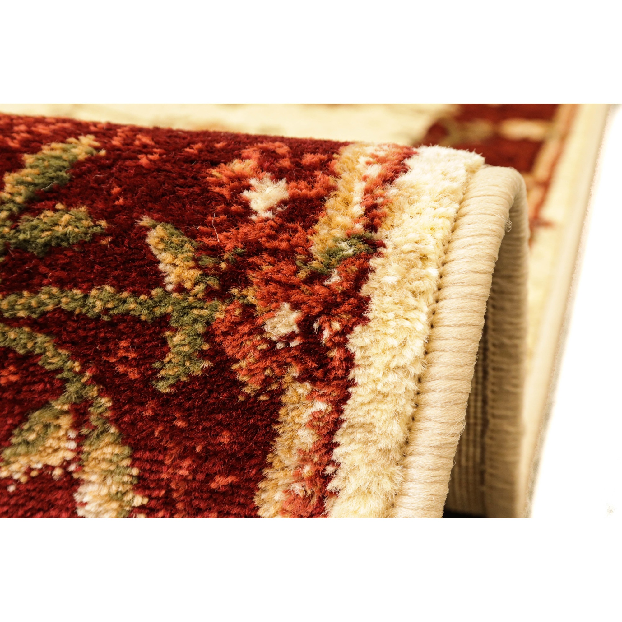 Delta Carpet Modern szőnyeg, Lotos 551-120, 60x110 cm, krém / grena red ...