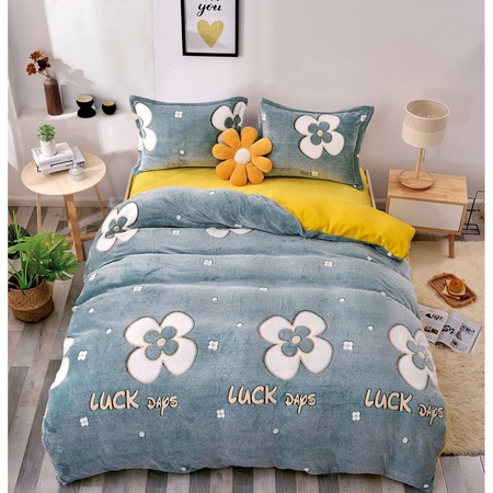 Set Lenjerie de pat, Jojo Home, CCE11, cocolino, cearceaf cu elastic, 1 ...