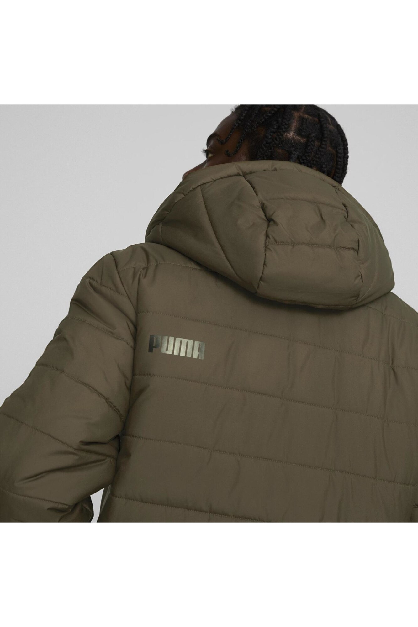 Geaca barbati Puma Ess Hooded Padded Jacket 26974, Verde, S INTL - eMAG.ro