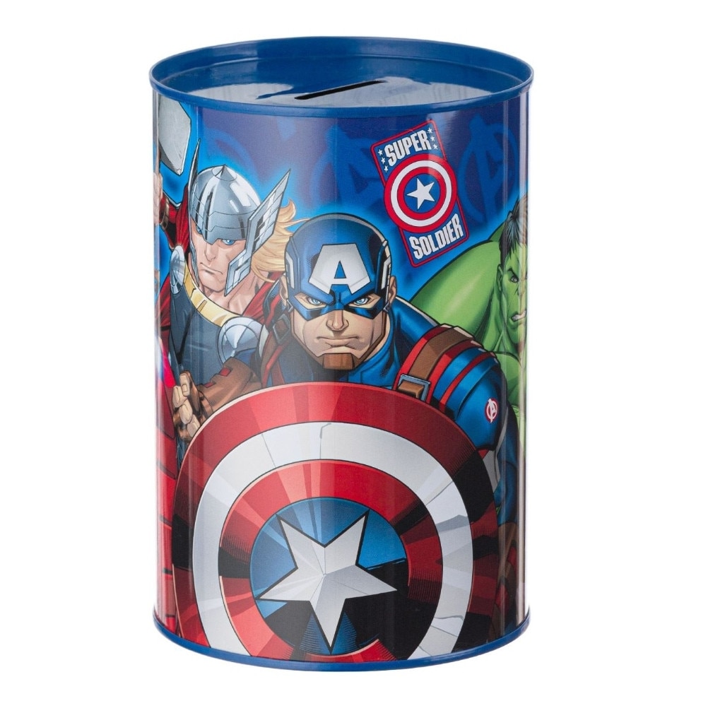 Pusculita Model Marvel Avengers, Din Metal, Sferique, 10x15 cm - eMAG.ro