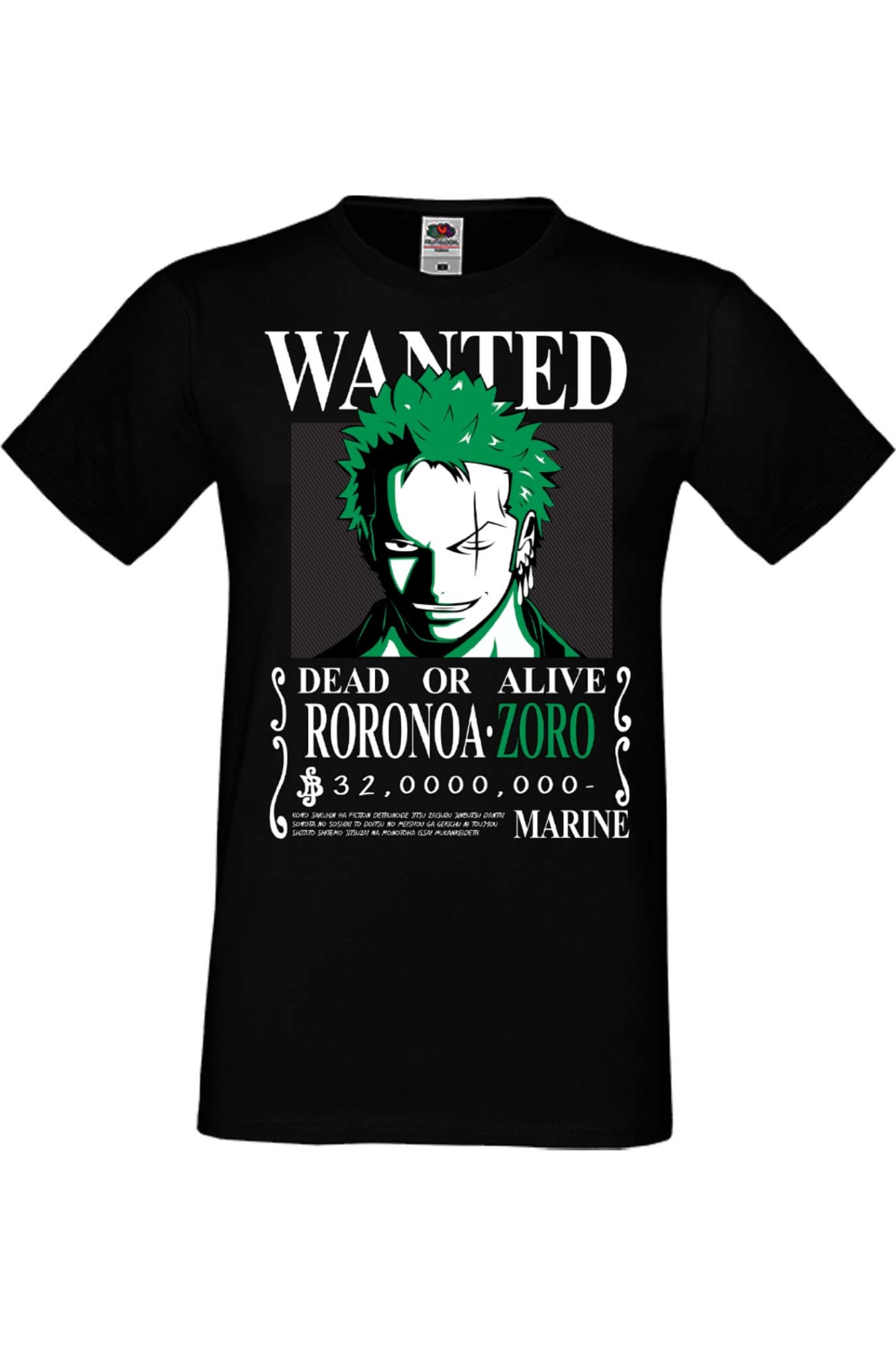 Férfi póló Japan Manga Anime Comics Tralala One Piece Roronoa Zoro 01 ...