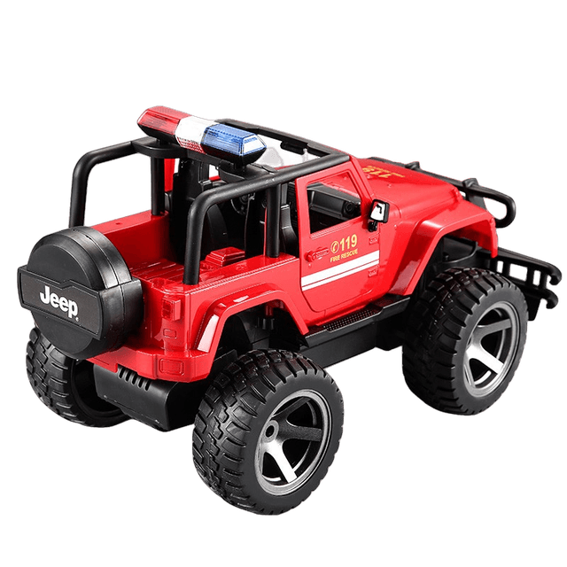 Masinuta cu telecomanda Jeep pompieri 1:12 - eMAG.ro
