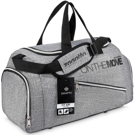 Geanta sport, ZG20 FIT AIR, Zagatto, Impermeabil, Gri 50x30x25 - eMAG.ro