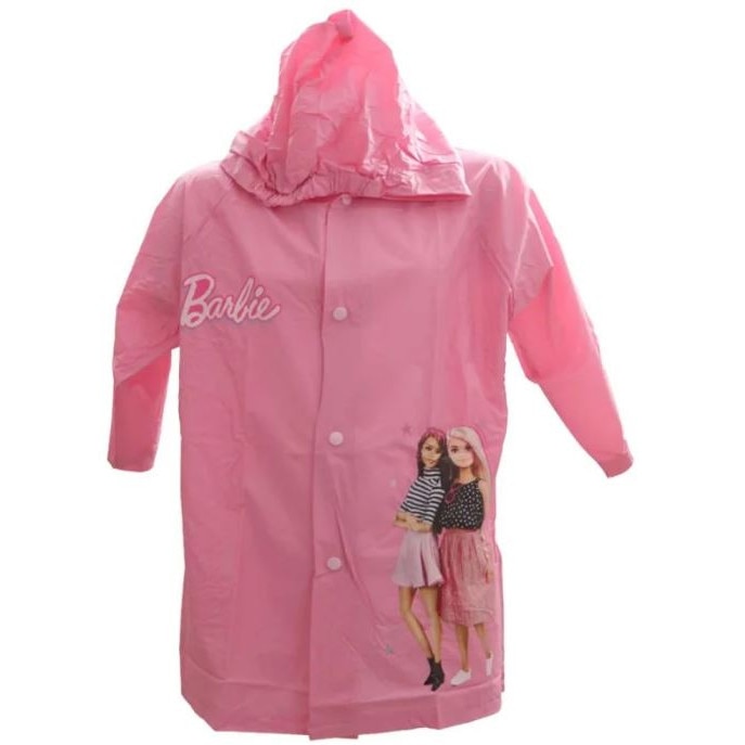 Pelerina ploaie PVC cu gluga Barbie Roz 98-104 cm - eMAG.ro