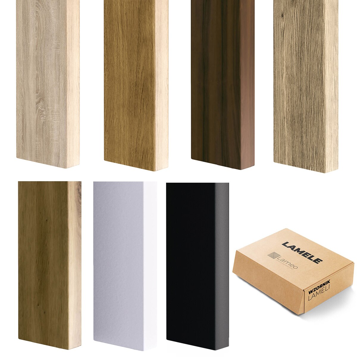 Set mostre, lemn decorativ, Lameo, Multicolor, 22 x 70 mm - eMAG.ro