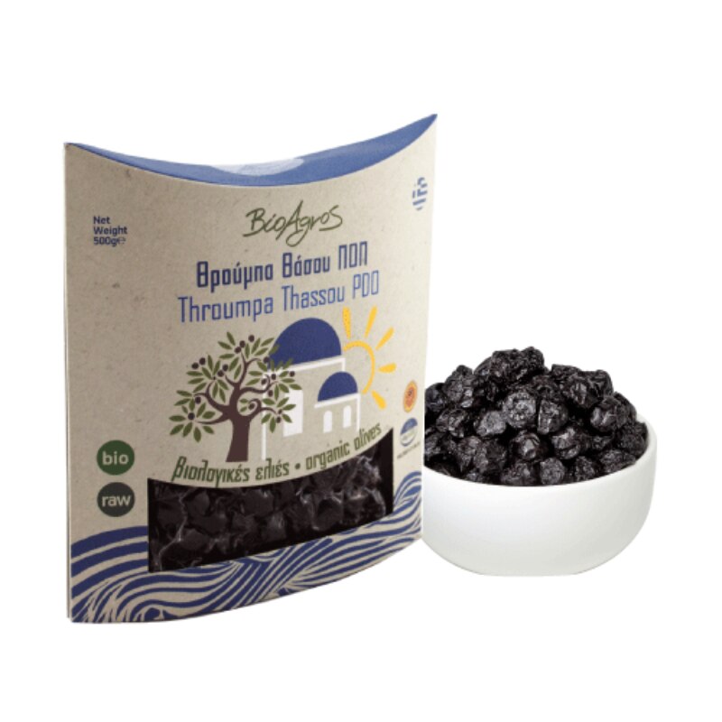 Masline negre uscate, BioAgros, Bio, 250 g - eMAG.ro