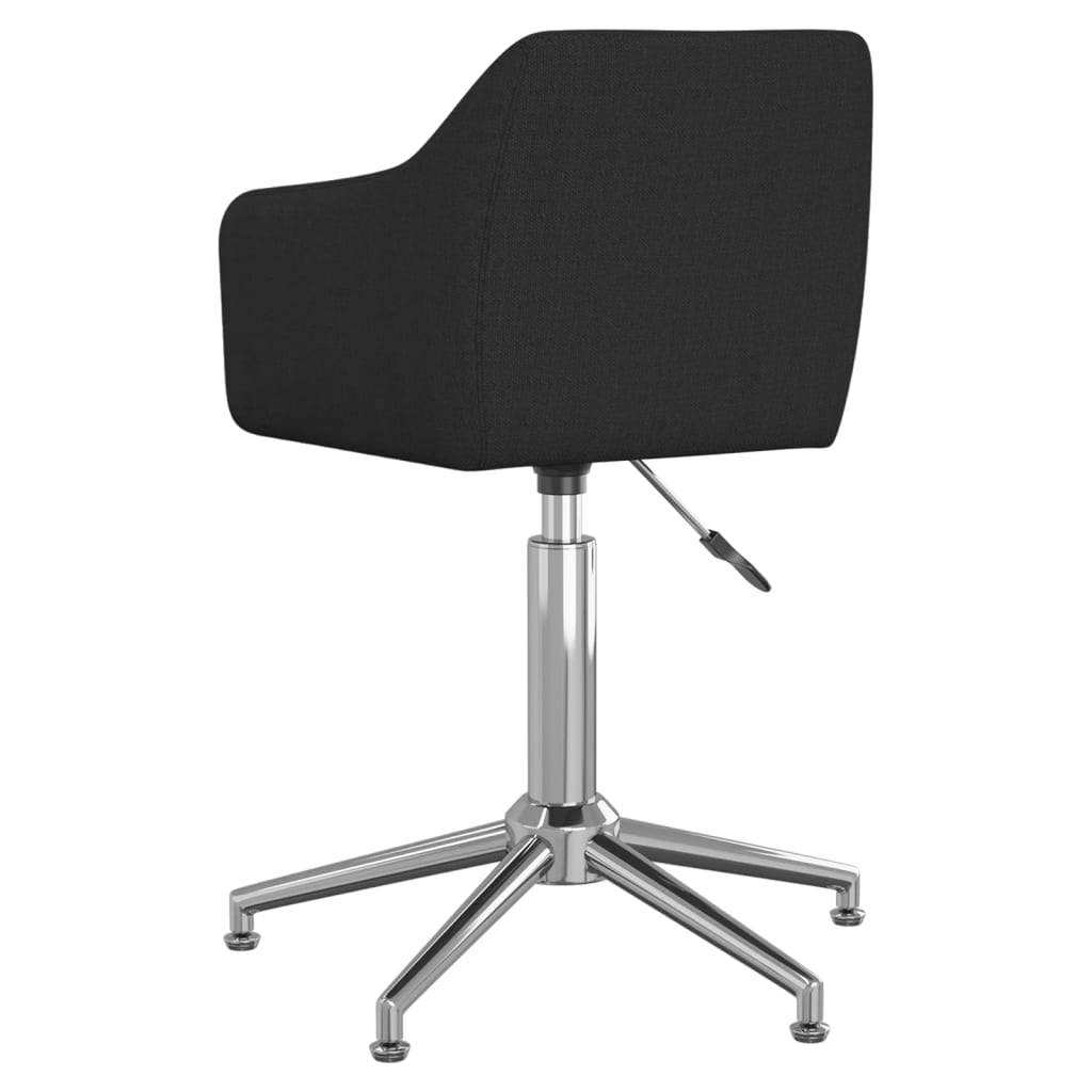 Scaun de birou pivotant, negru, material textil, design elegant 7522 ...