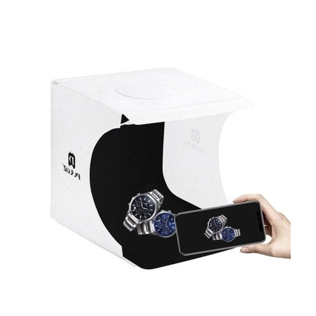 Сгъваем Портативен фотобокс PULUZ, за осветление, 20cm, LED, 1100 lm ...