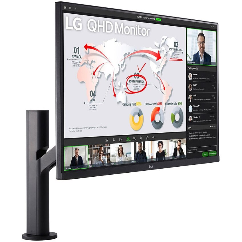 Monitor LG UltraFine™ 32'' IPS QHD, Ergo Stand - eMAG.ro