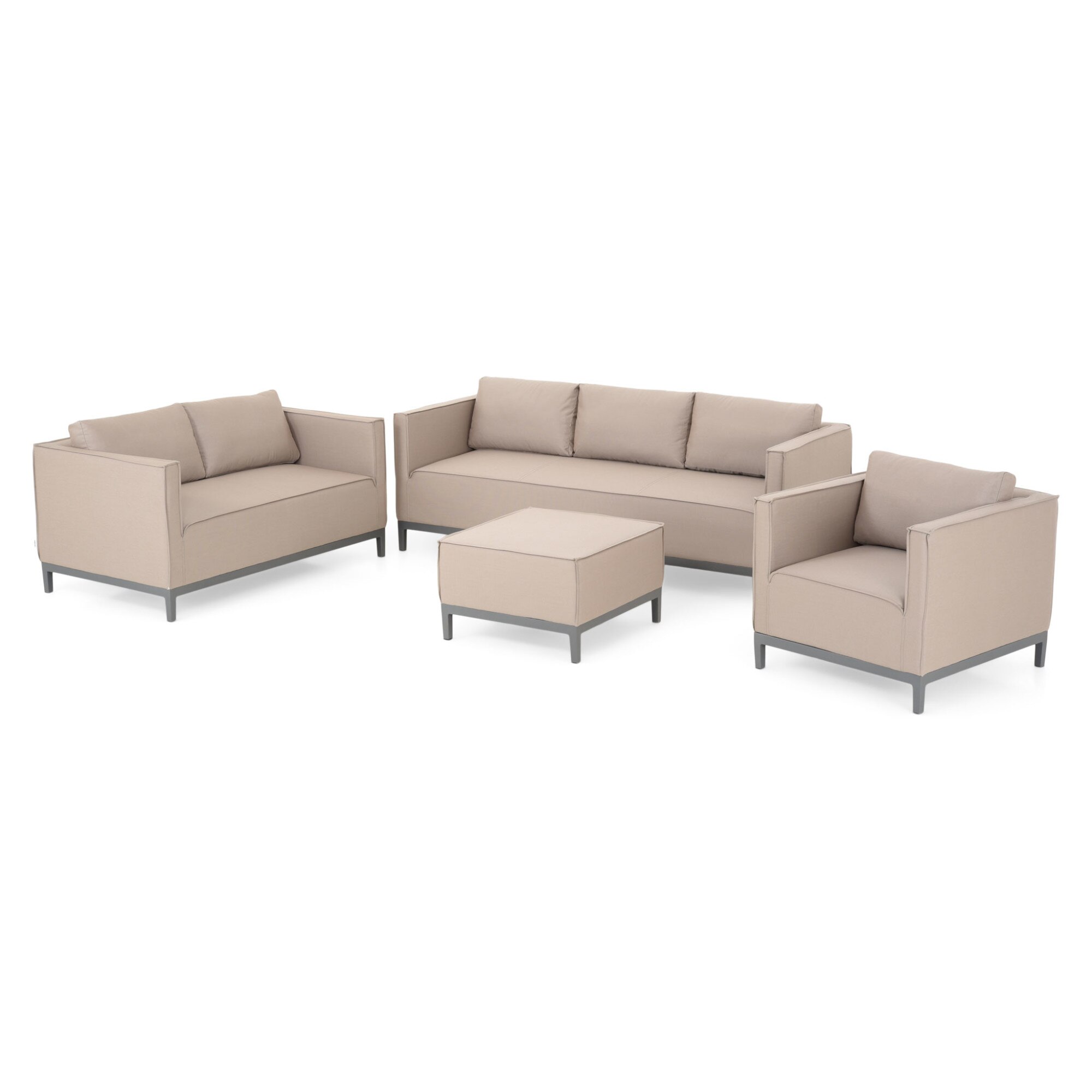 Set mobilier gradina/terasa canapea 3 locuri, 2 locuri, fotoliu si ...