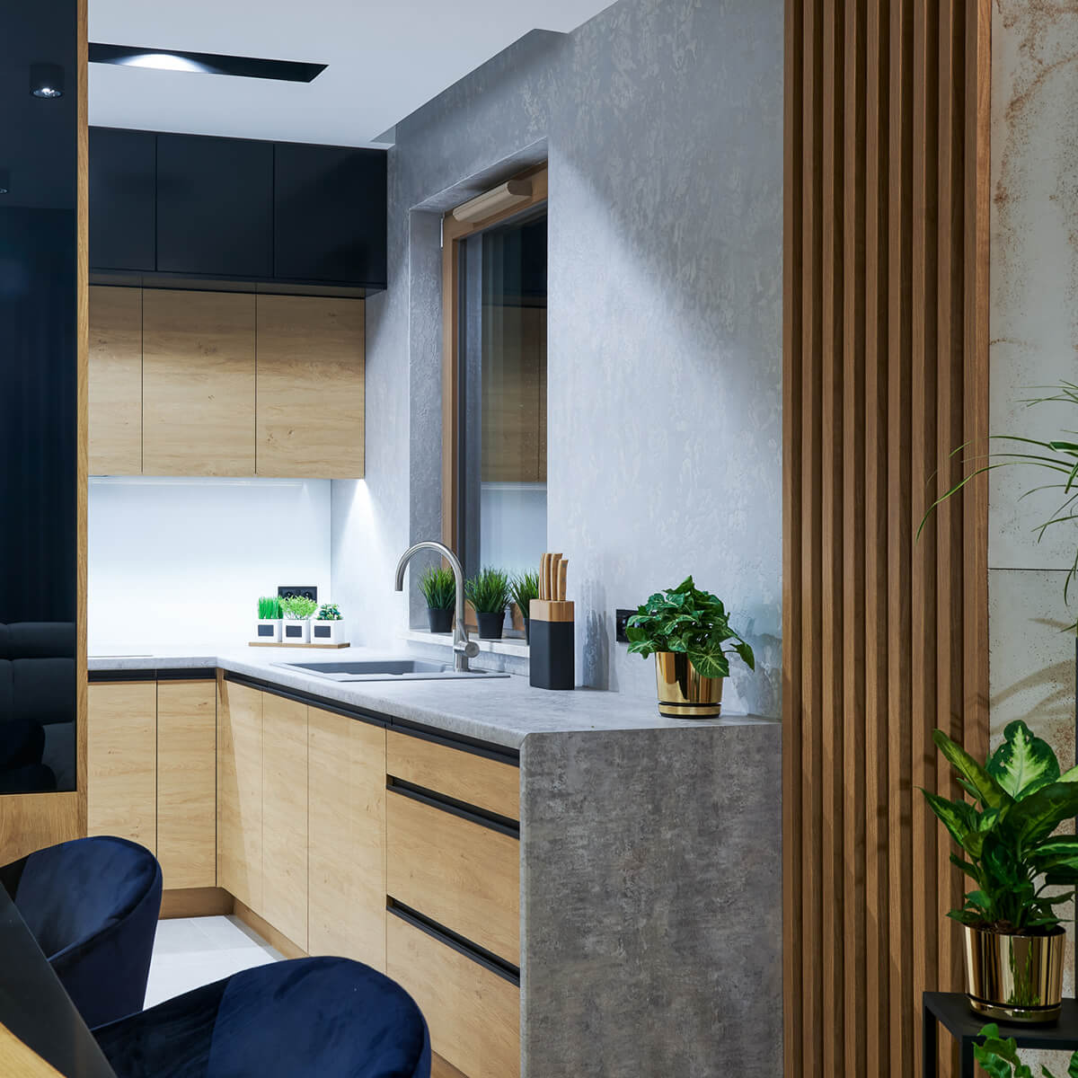 Set 12 bucati decorative lamele din lemn MDF, 3 cm, 4 cm, 275 cm ...