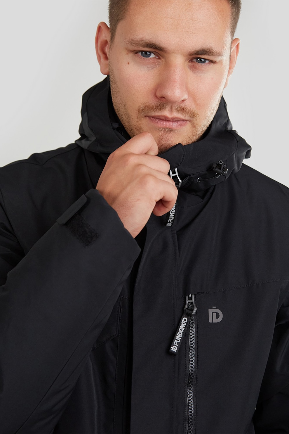 Fundango, Geaca parka Peril, Negru, M - eMAG.ro