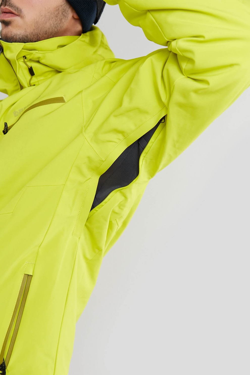 Fundango, Geaca cu gluga pentru ski Telluride, Verde lime, L - eMAG.ro