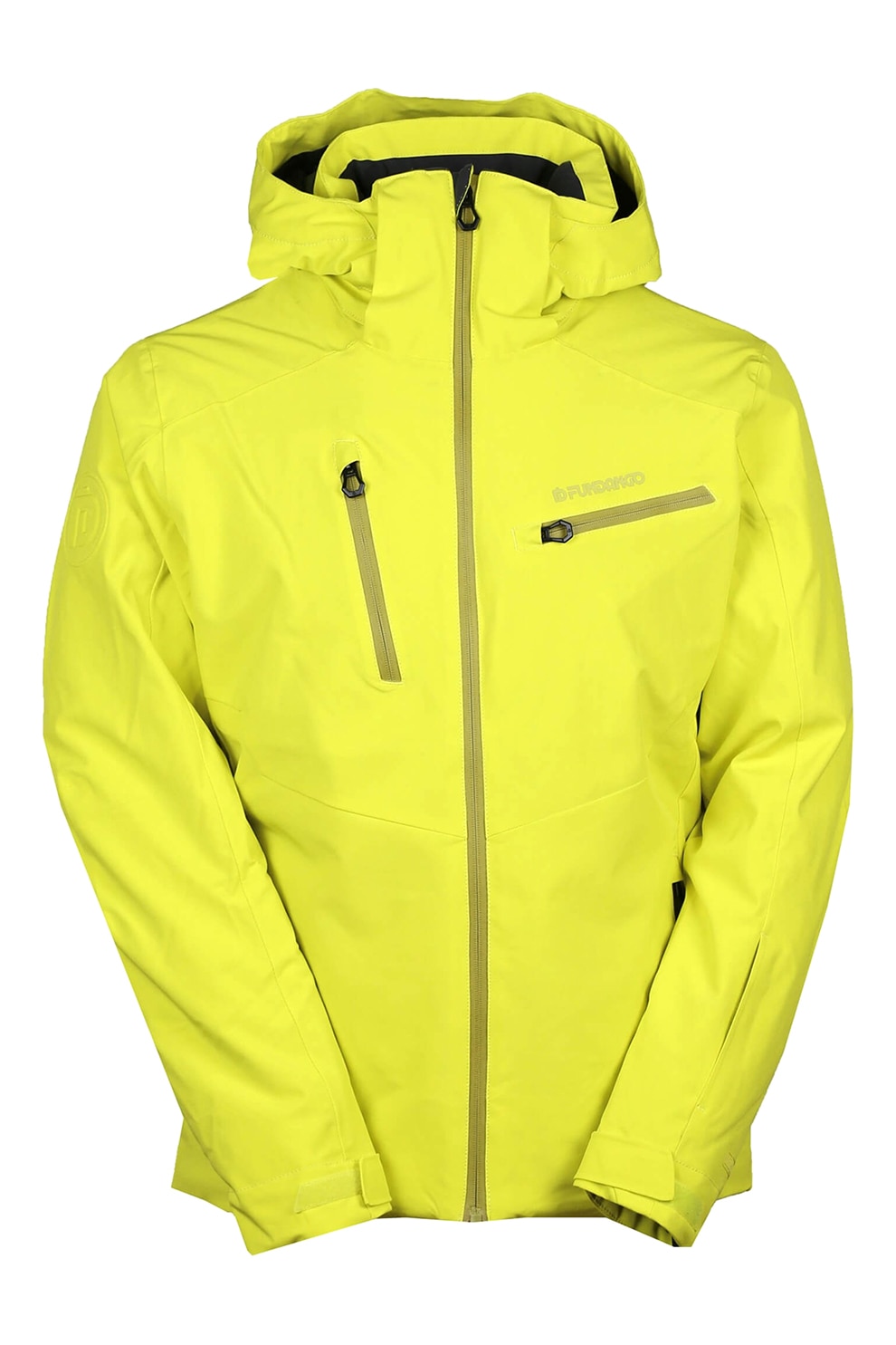 Fundango, Geaca cu gluga pentru ski Telluride, Verde lime, L - eMAG.ro