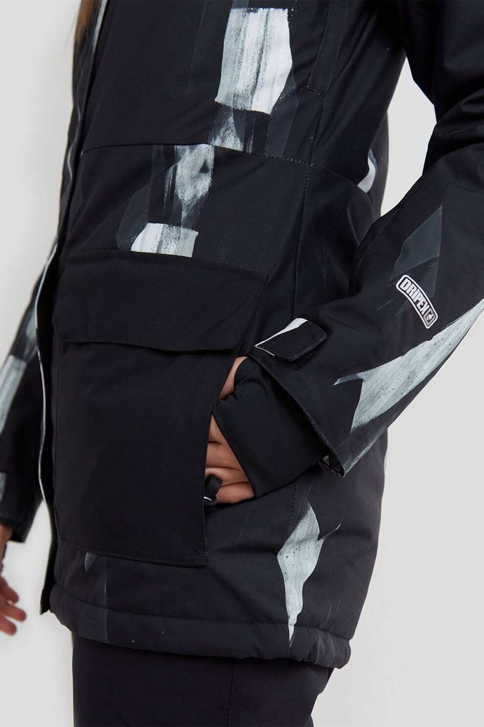 Fundango, Geaca impermeabila pentru ski Poplar, Negru, Alb, L - eMAG.ro