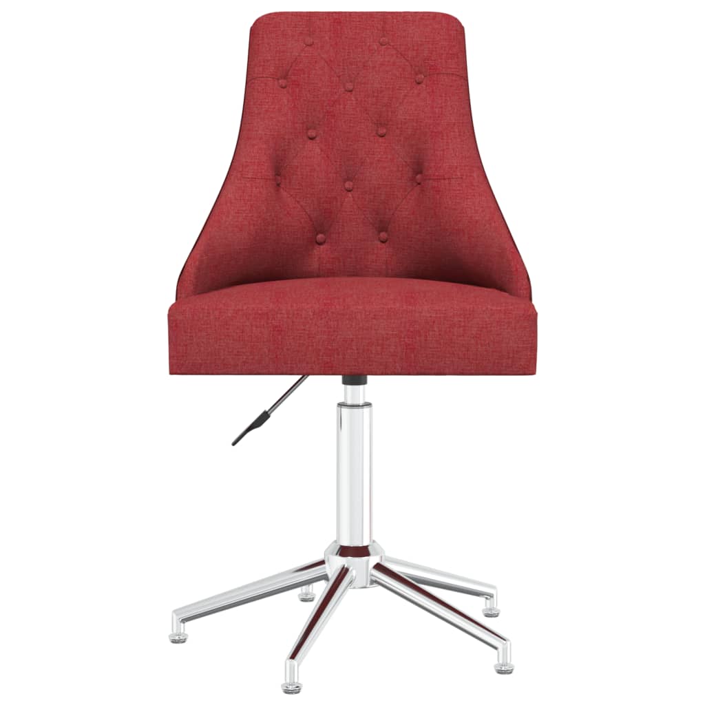 Scaun de birou pivotant, rosu vin, material textil, design elegant 9943 ...