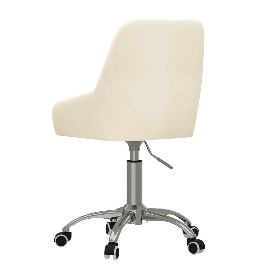 Scaun de birou pivotant, crem, material textil, design elegant 7362 ...