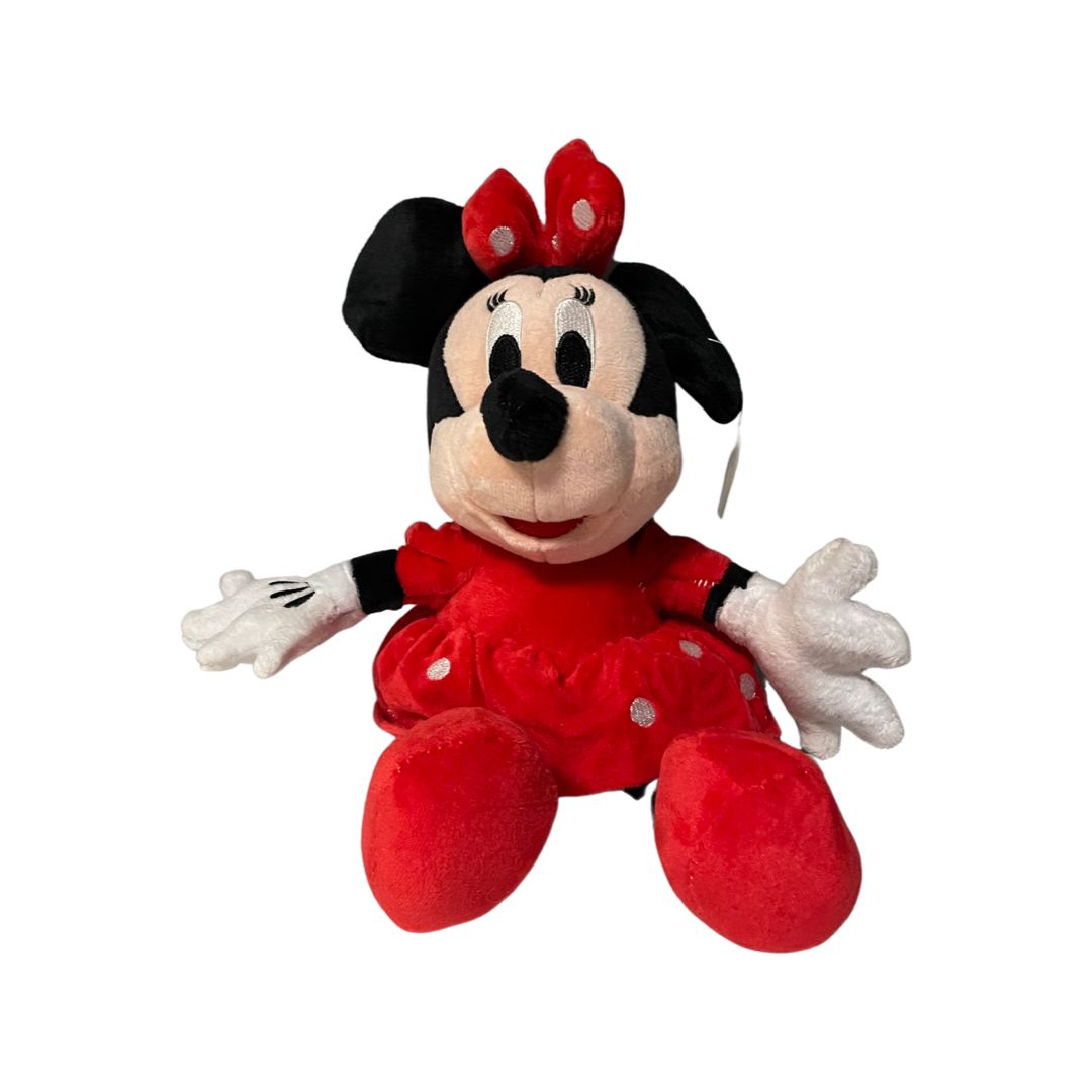 Jucarie de plus, Minnie Mouse, 27cm, cu rochita rosie si muzica - eMAG.ro