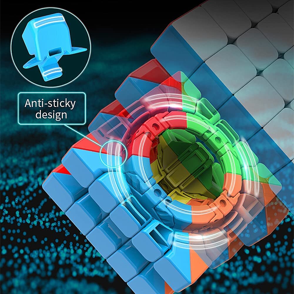 Cub rubik 5x5x5 antistres, Moyu multicolor Stickerless, de viteza, Speedcube - eMAG.ro