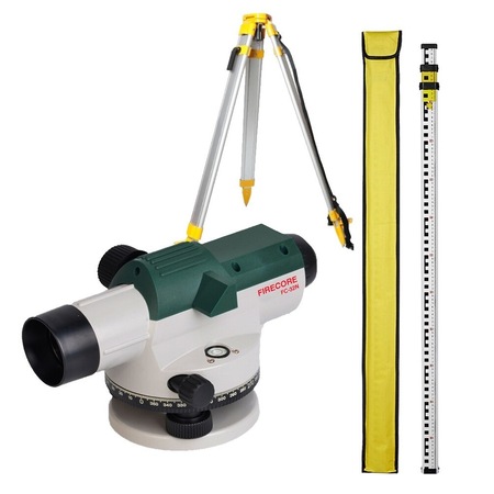 Nivela optica Firecore FC-32N-S2, Trepied 1,65 cm, Lata 5 m, Marire 32X ...